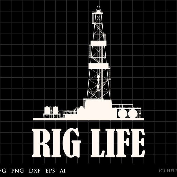 Drilling Rig Svg - Etsy