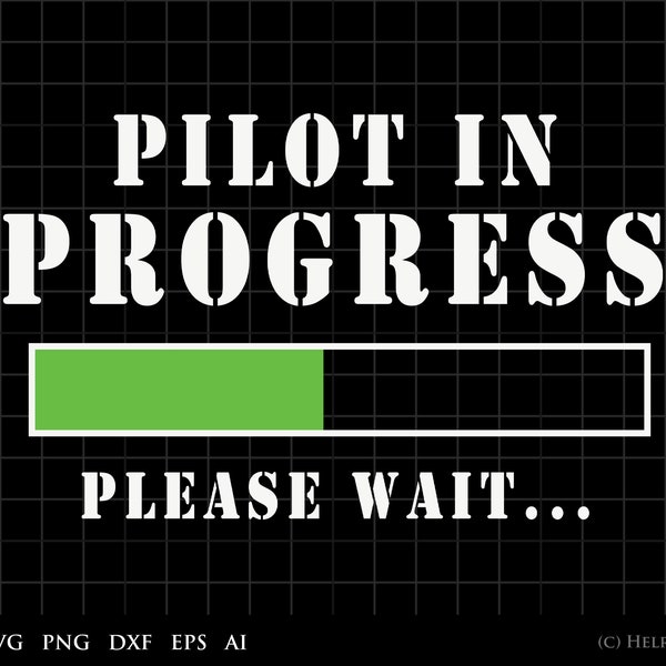 Pilot in Progress Svg - Etsy