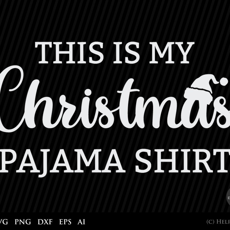 Christmas Pajama Svg - Etsy