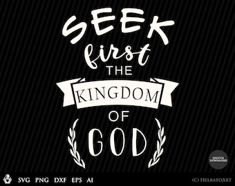 Matthew 6 33 Svg | Etsy