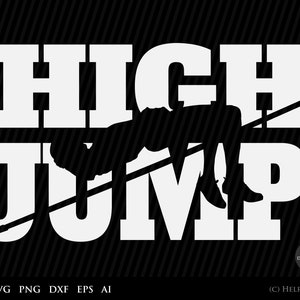 High Jump SVG, High Jump Design Svg, Track and Field Png, High Jump Cut ...