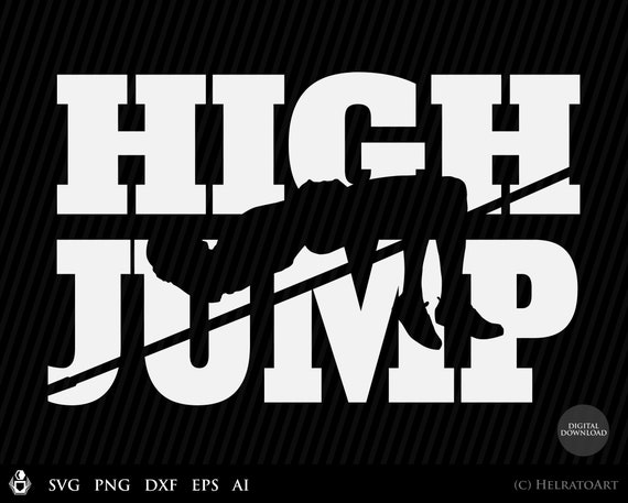 High Jump SVG High Jump Design Svg Track and Field Png High - Etsy UK