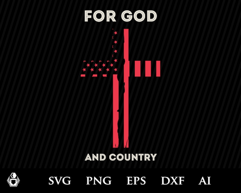 Patriotic SVG for God and Country Svg American Flag Svg | Etsy