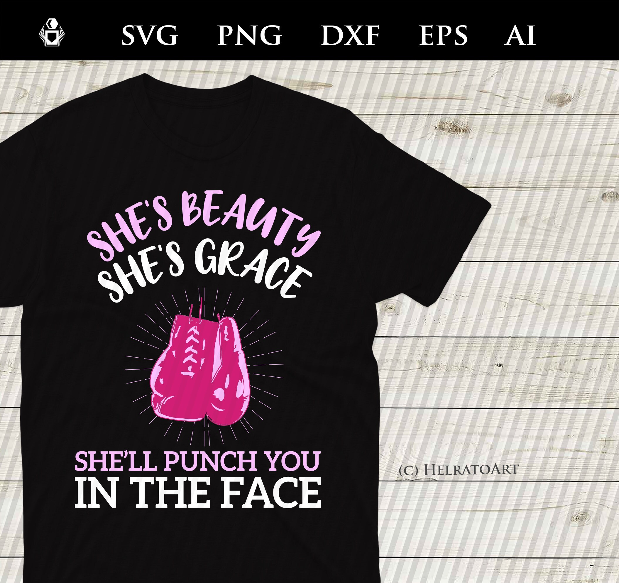 Boxing SVG files boxing woman girl power svg beauty and | Etsy