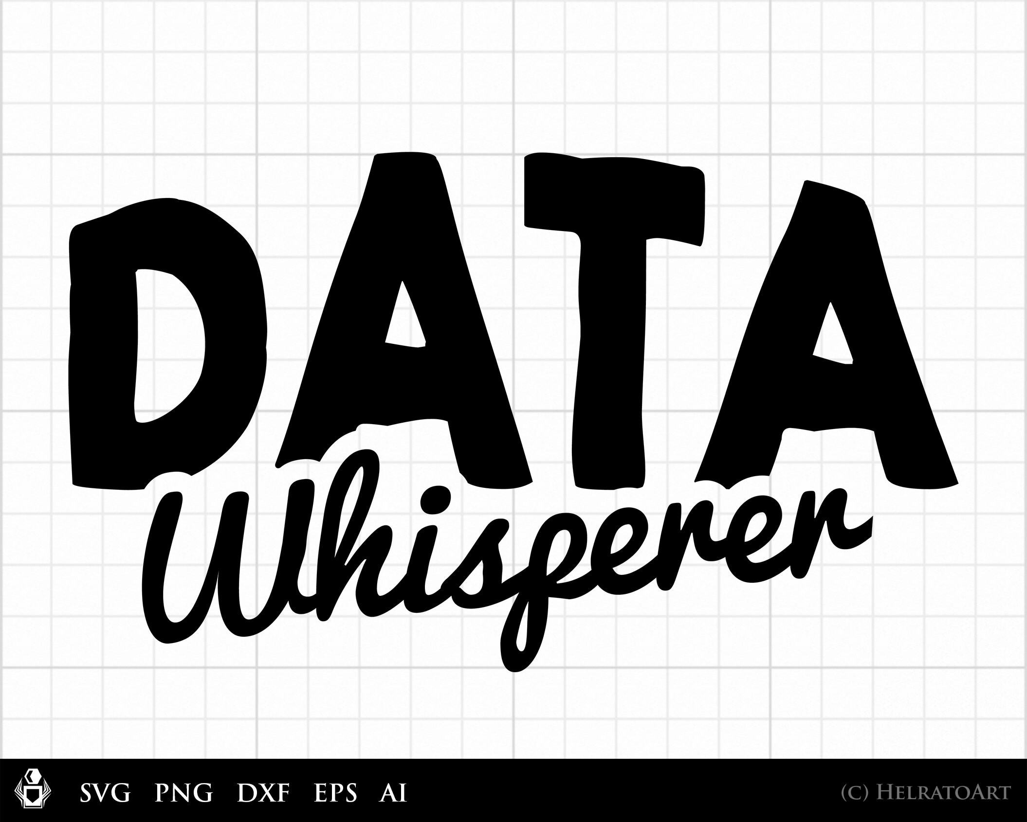Data Analyst SVG Data Whisperer Graphic Clipart for | Etsy