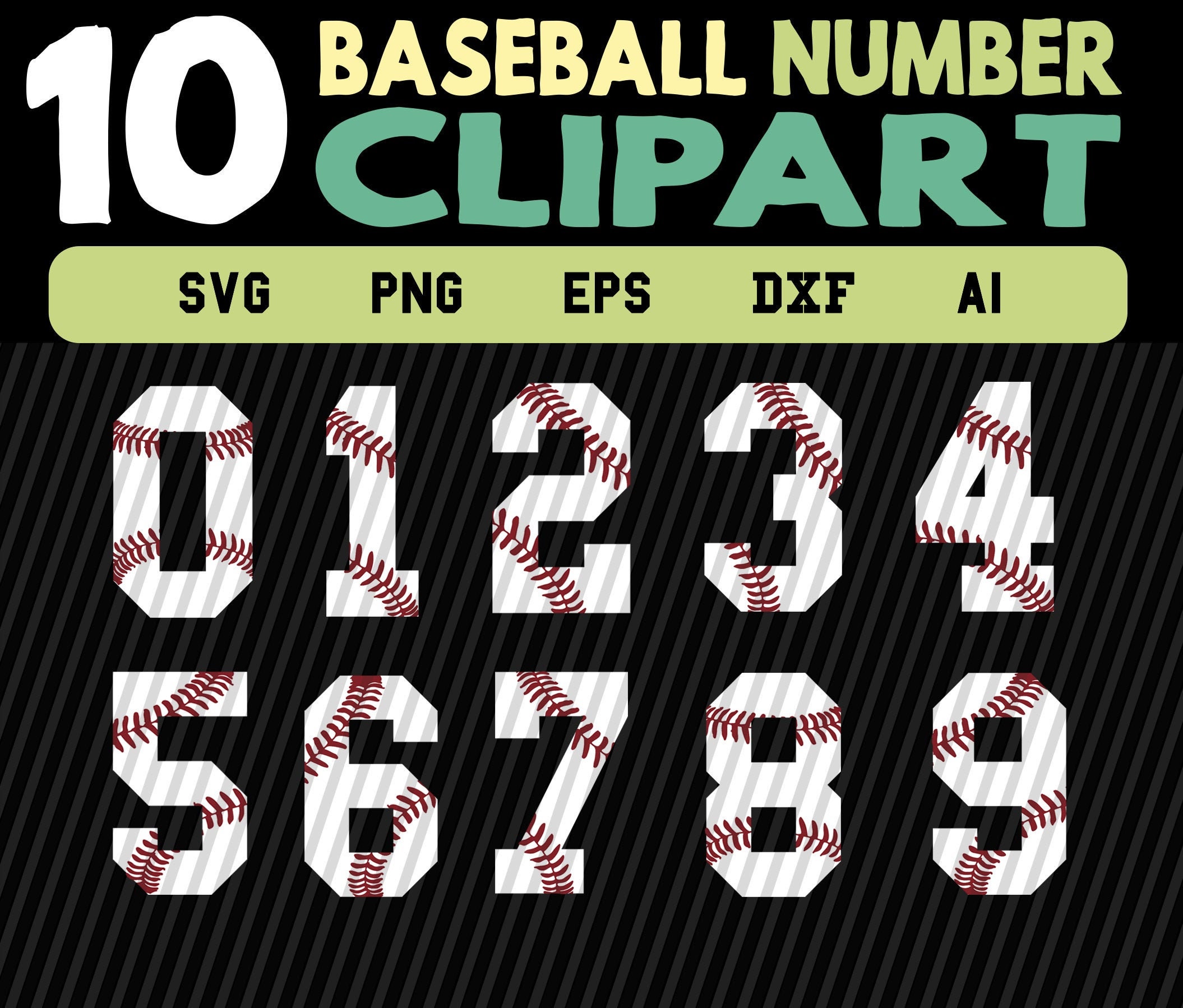 Baseball SVG Bundle Clip Art Softball SVG Bundle Distressed - Etsy