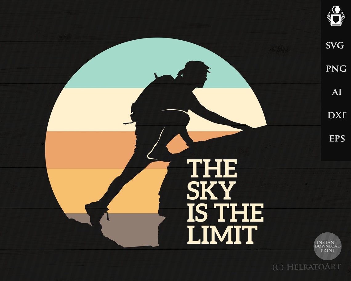 Rock Climbing SVG Mountain Climbing Svg Retro Vintage - Etsy