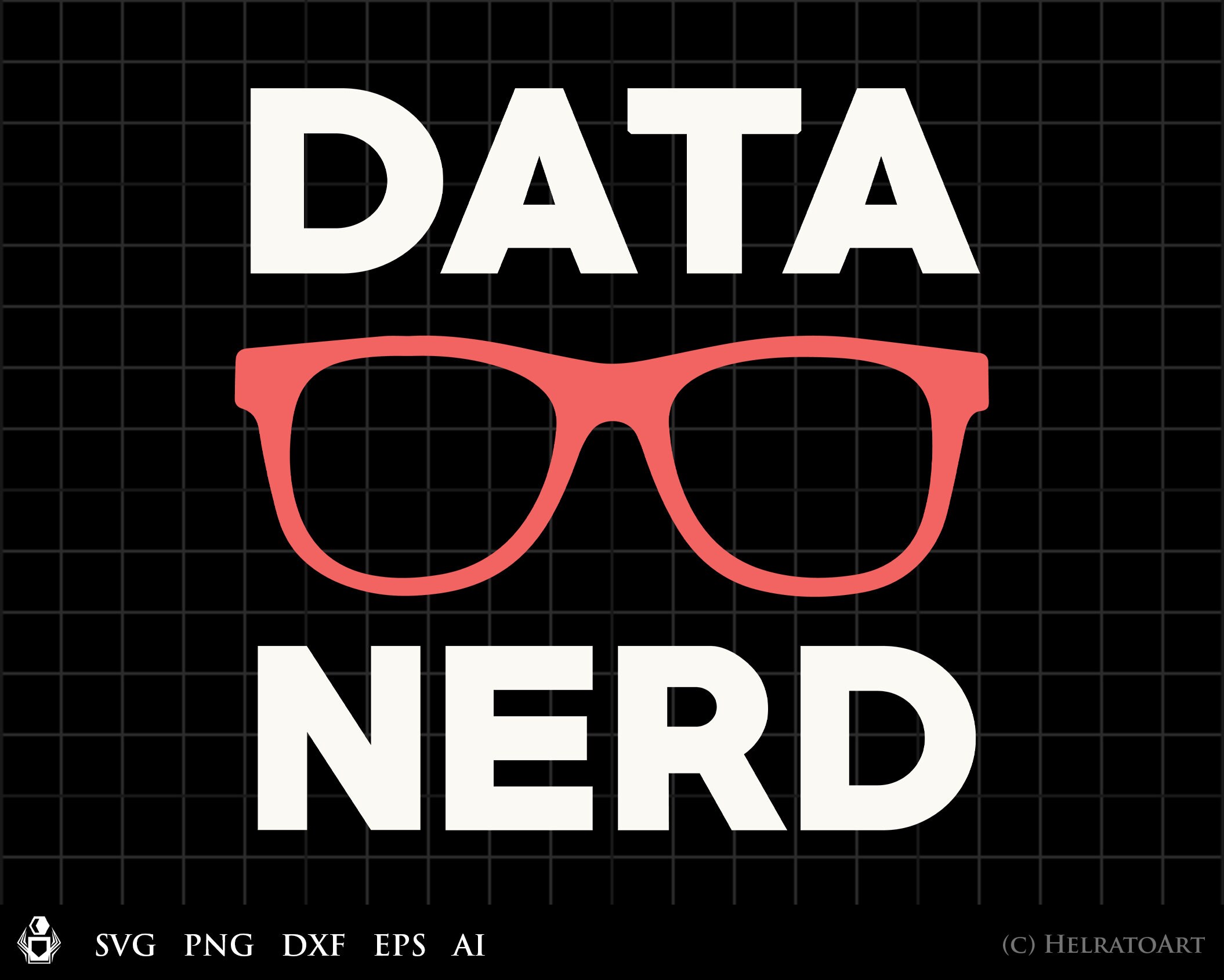 Data Analyst SVG Data Nerd Graphic Clipart for Commercial | Etsy