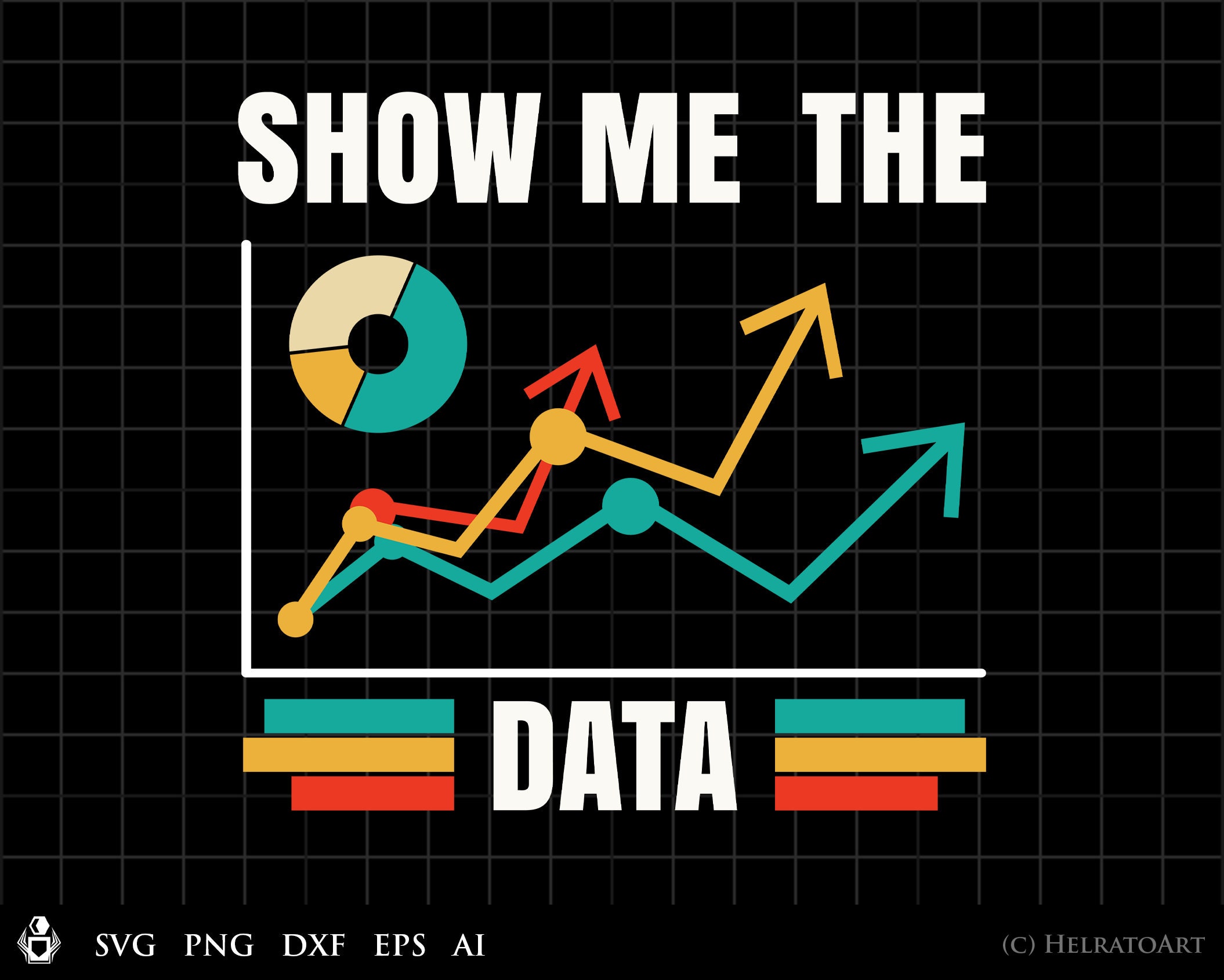 Data Analyst SVG Show Me the Data Graphic Clipart for - Etsy