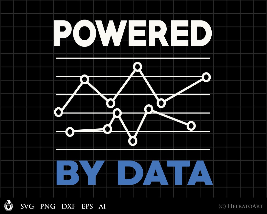 Data Analyst SVG, Powered by Data Graphic Clipart - for Commercial and ...