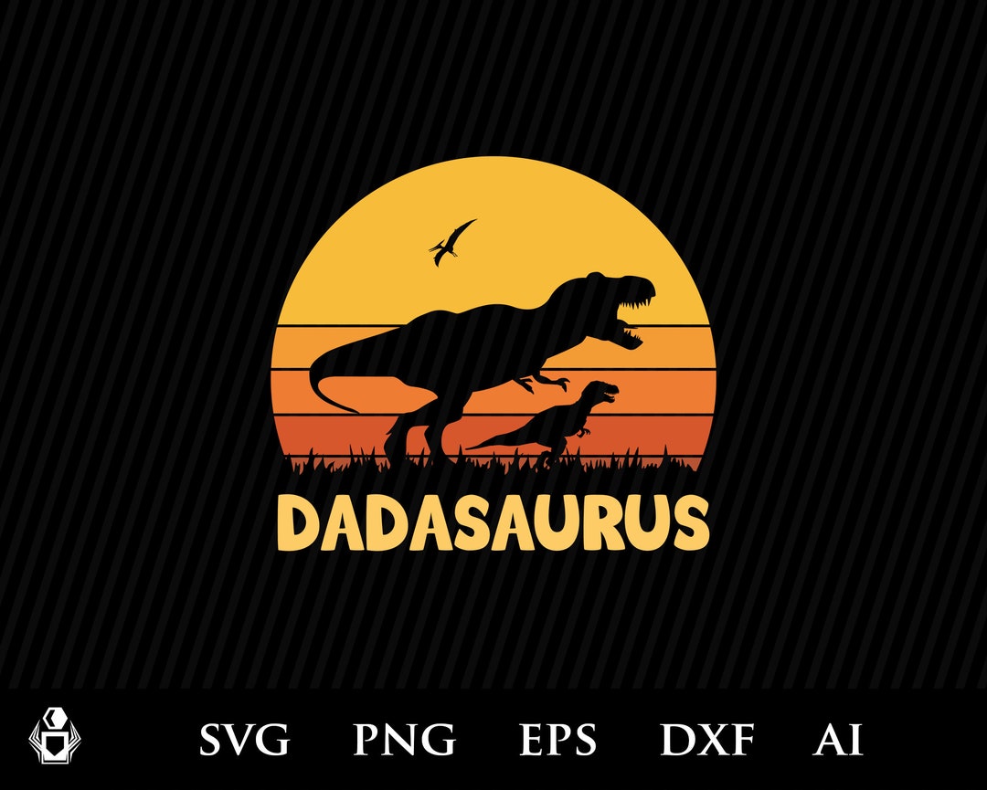 Dinosaur Svg, Dadasaurus Retro, Dinosaur Shirt, Retro Vintage Graphic ...