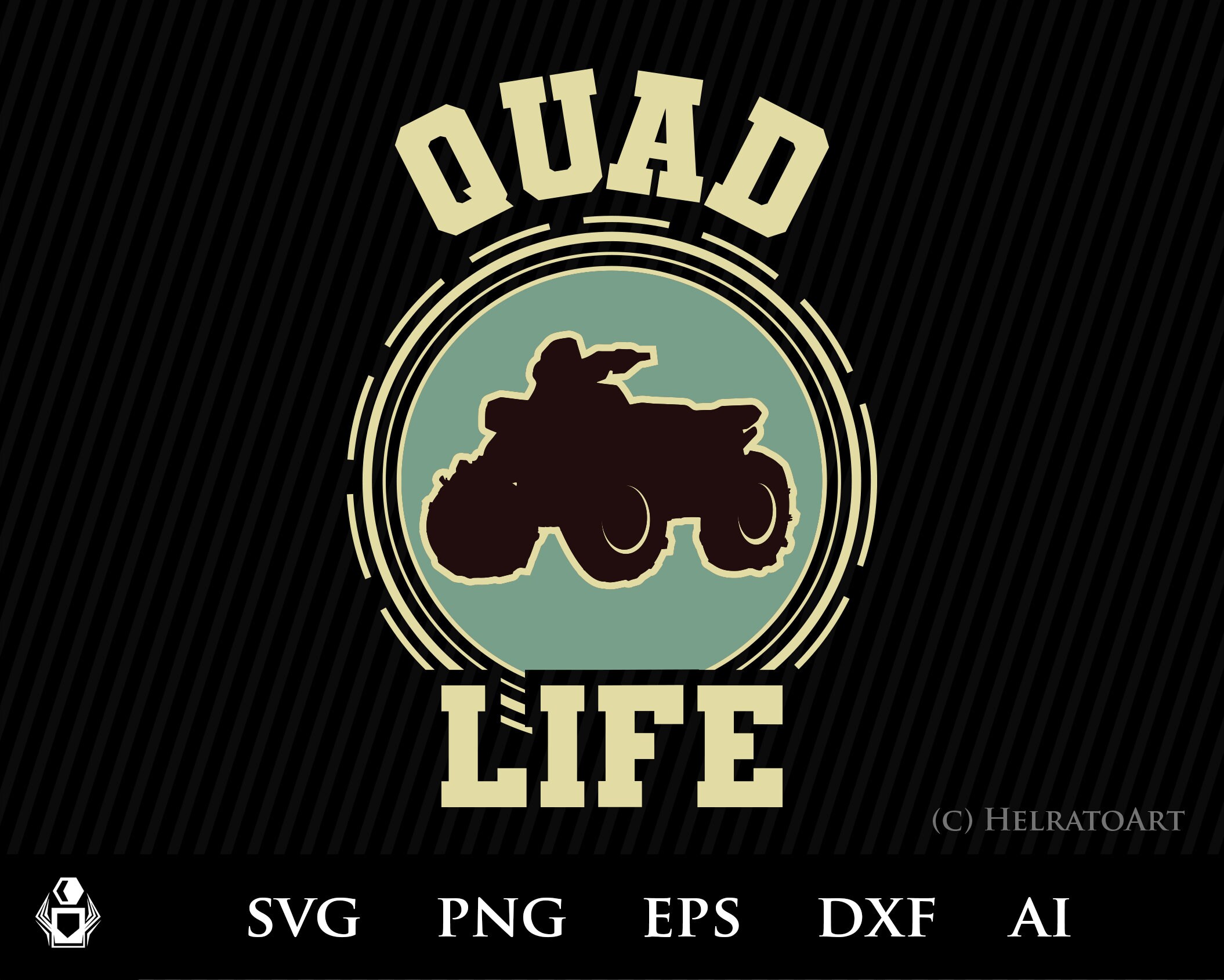 ATV Svg Quad Life svg Off road svg 4 Wheeler svg quad | Etsy
