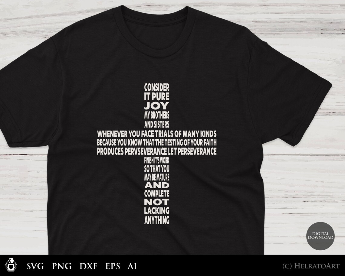 Christian SVG Consider It Pure Joy Svg Scriptures Svg | Etsy