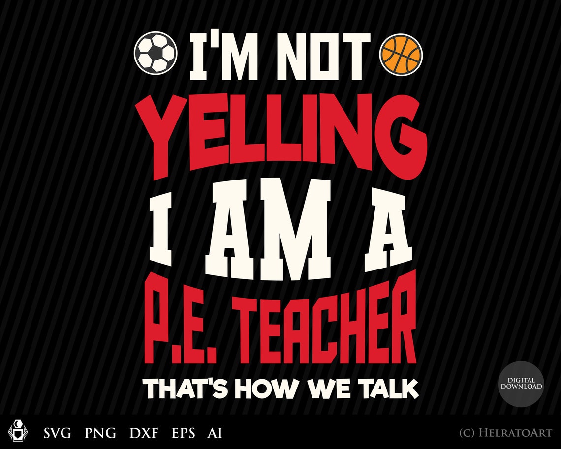 PE Teacher SVG Physical Education Svg Gym Teacher Svg Pe - Etsy