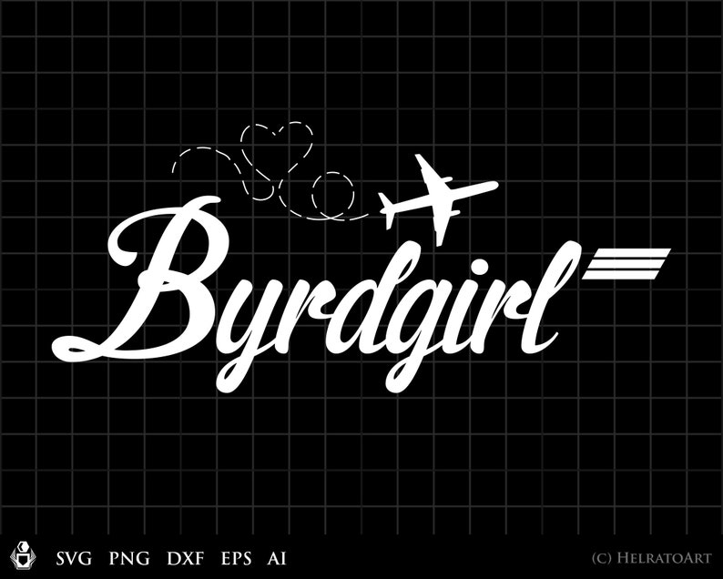 Flight Attendant Svg File Byrdgirl Cabin Crew Svg - Etsy