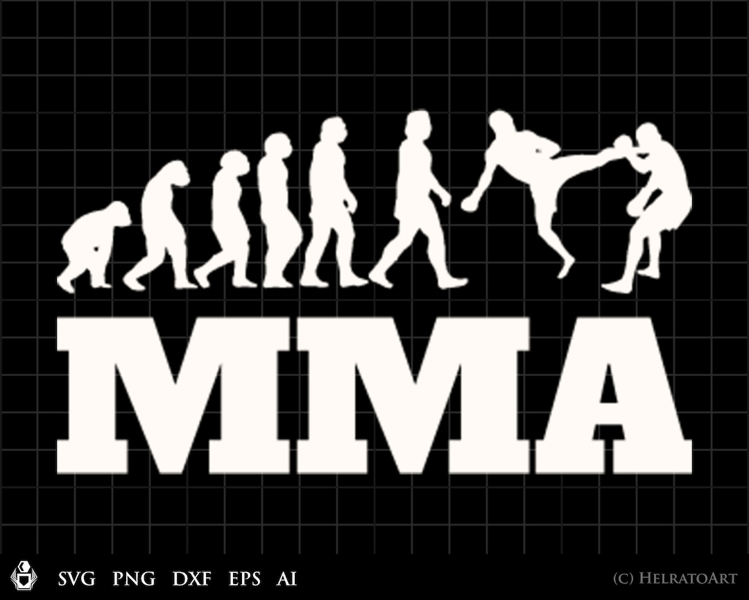 MMA Combat Sports SVG, Evolution, Martial Arts Svg, Kickboxing Svg ...