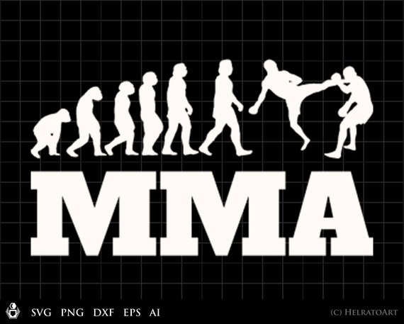 MMA Combat Sports SVG Evolution Martial Arts Svg Kickboxing - Etsy