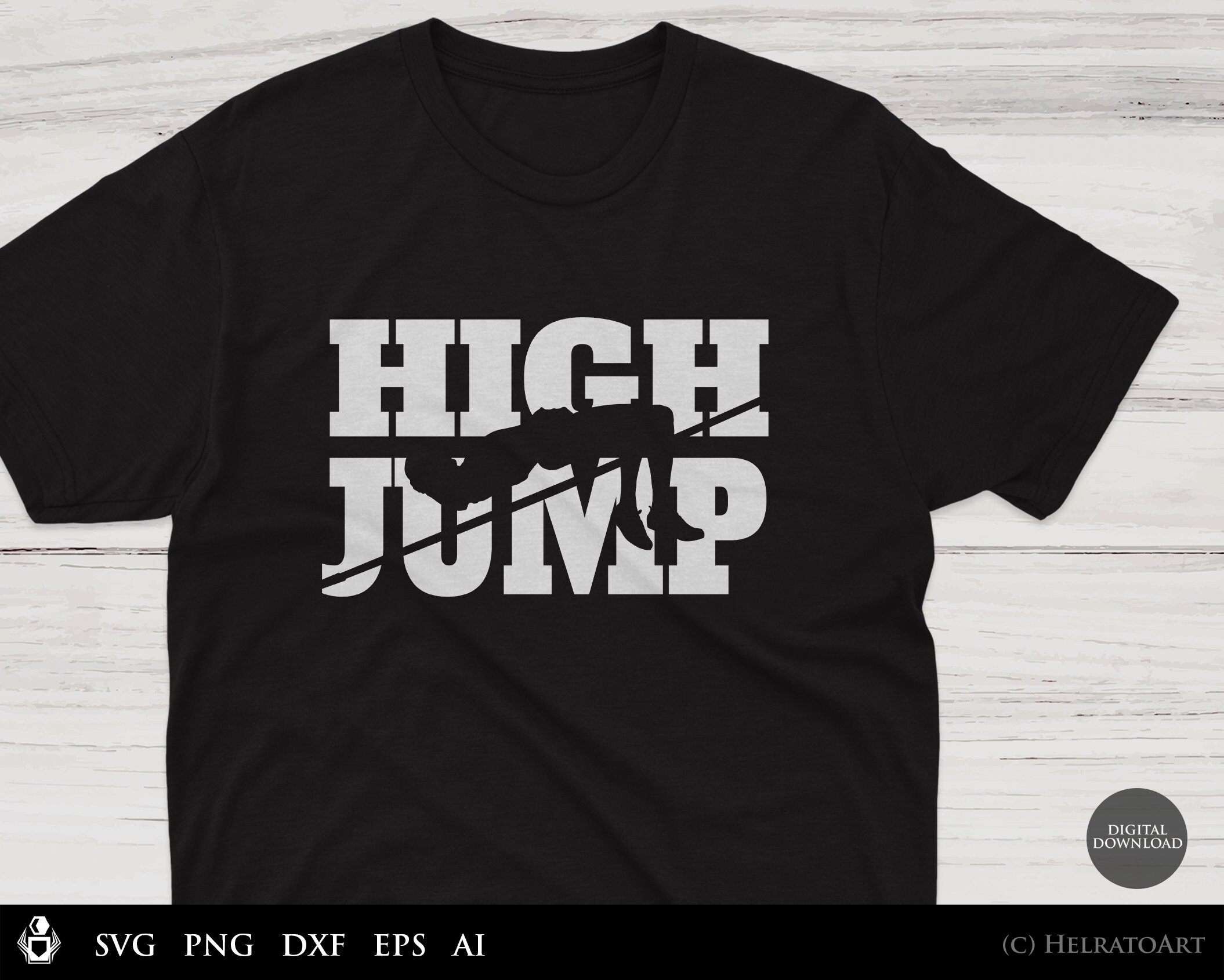 High Jump SVG High Jump Design Svg Track and Field Png High - Etsy