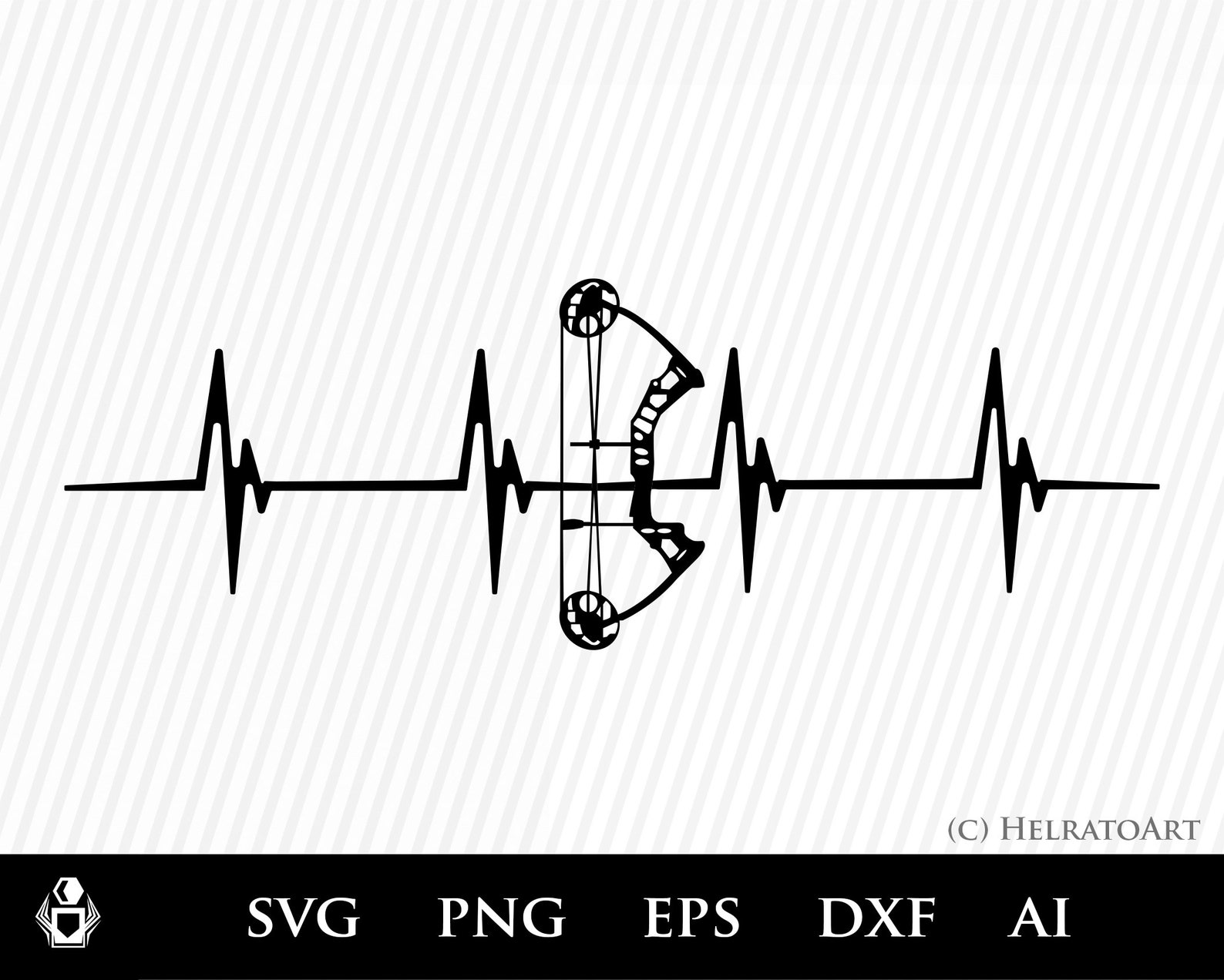 Archery SVG Archery Heartbeat Hunting Svg Dad Hunting | Etsy