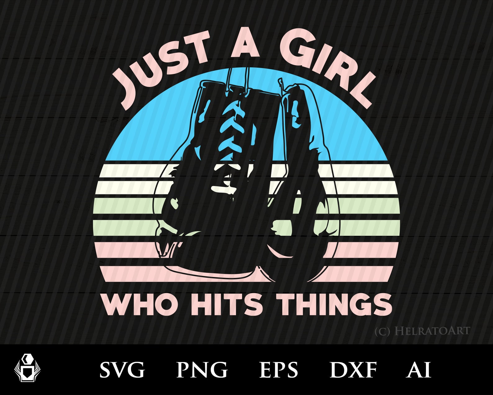 Boxing SVG Files Woman Boxing Girl Power Boxing Retro - Etsy
