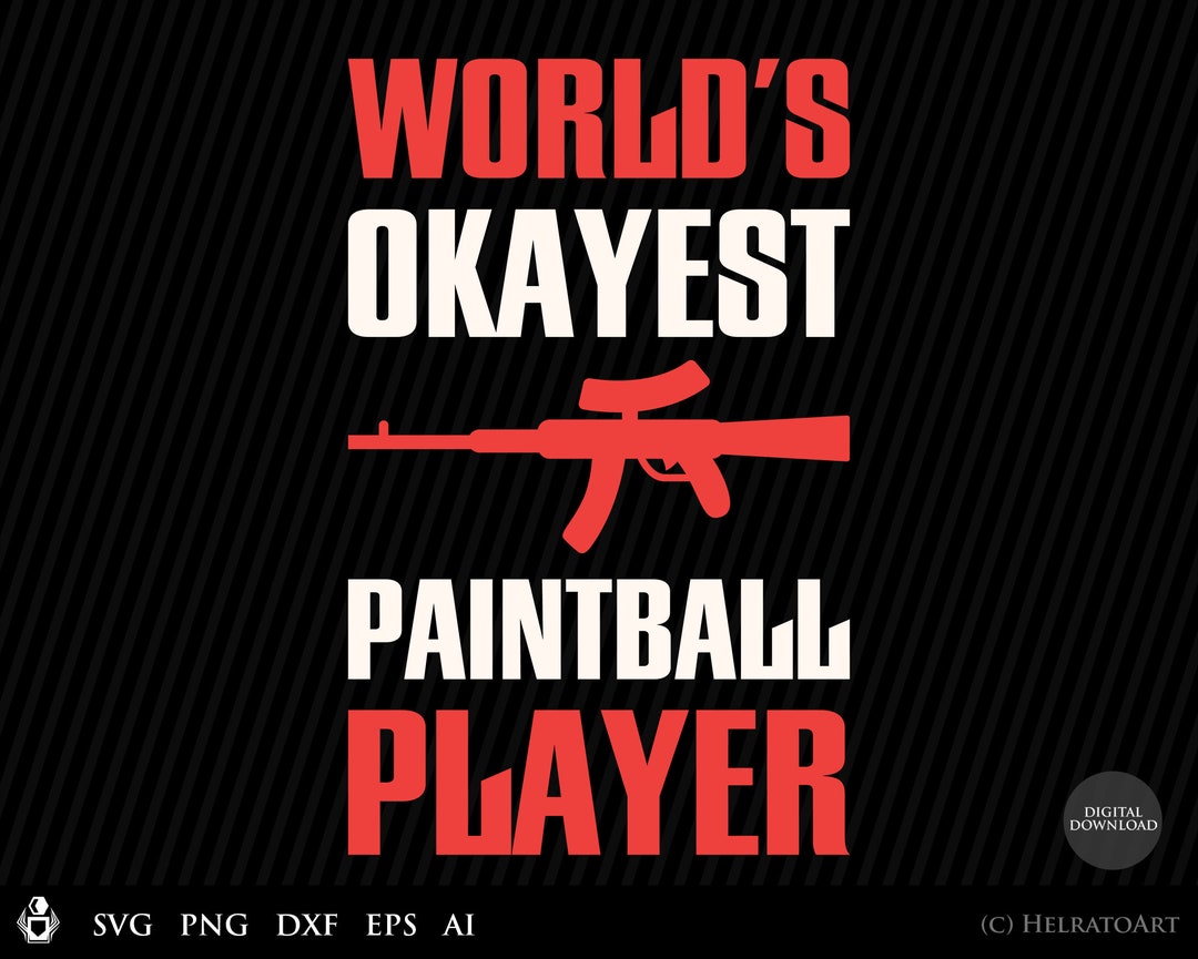 Paintball SVG, Paintball Sport Svg, Shooting Svg, Paintball Silhouette ...