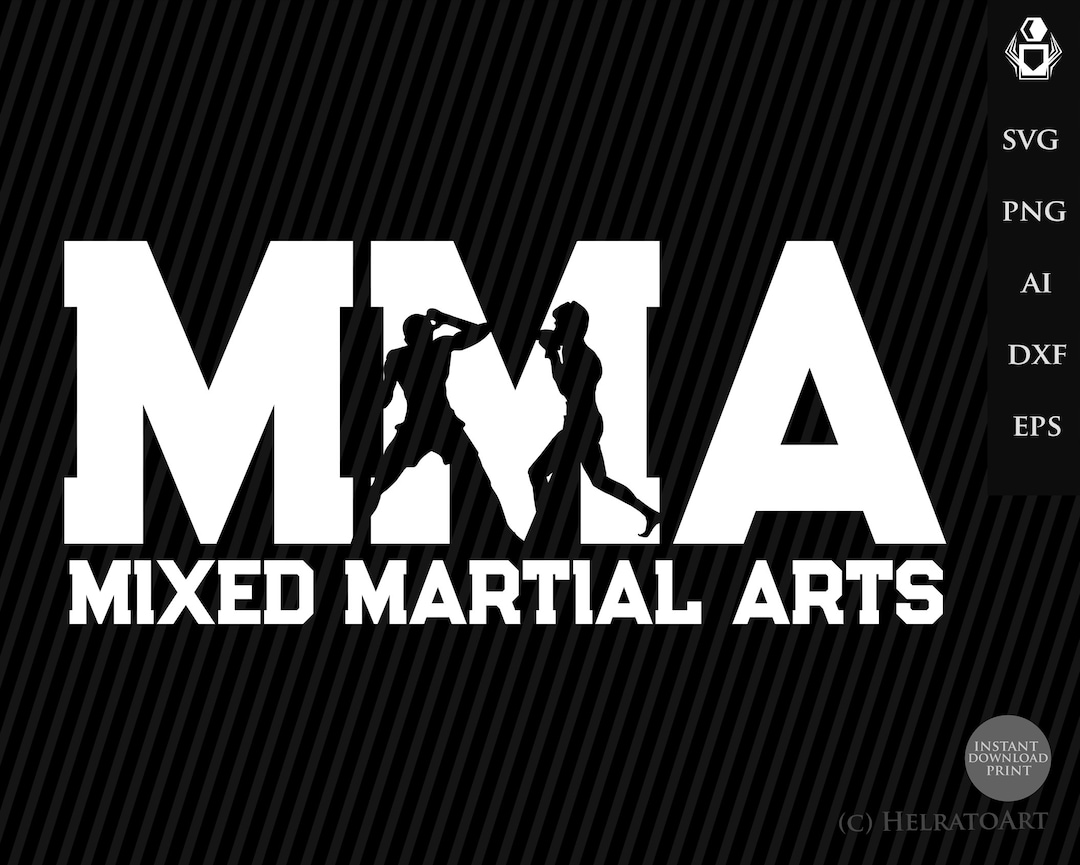 Mma Combat Sports Svg, Fighter Svg Retro Vintage Design - Boxing Svg ...