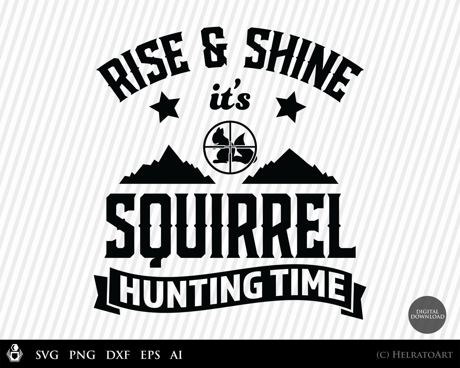Hunting SVG Squirrel Hunting Svg Cricut Svg Animal Svg - Etsy