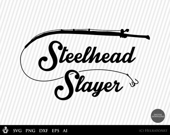 Steelhead Fishing Svg - Etsy
