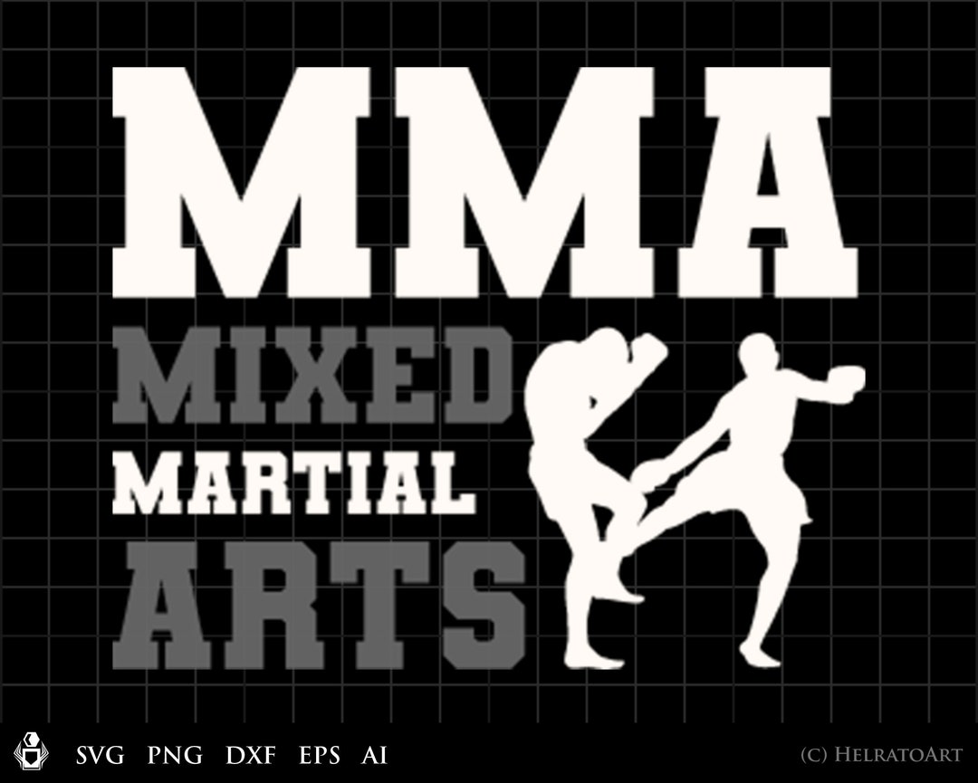 MMA Combat Sports SVG MMA Fighter Svg Martial Arts Svg - Etsy