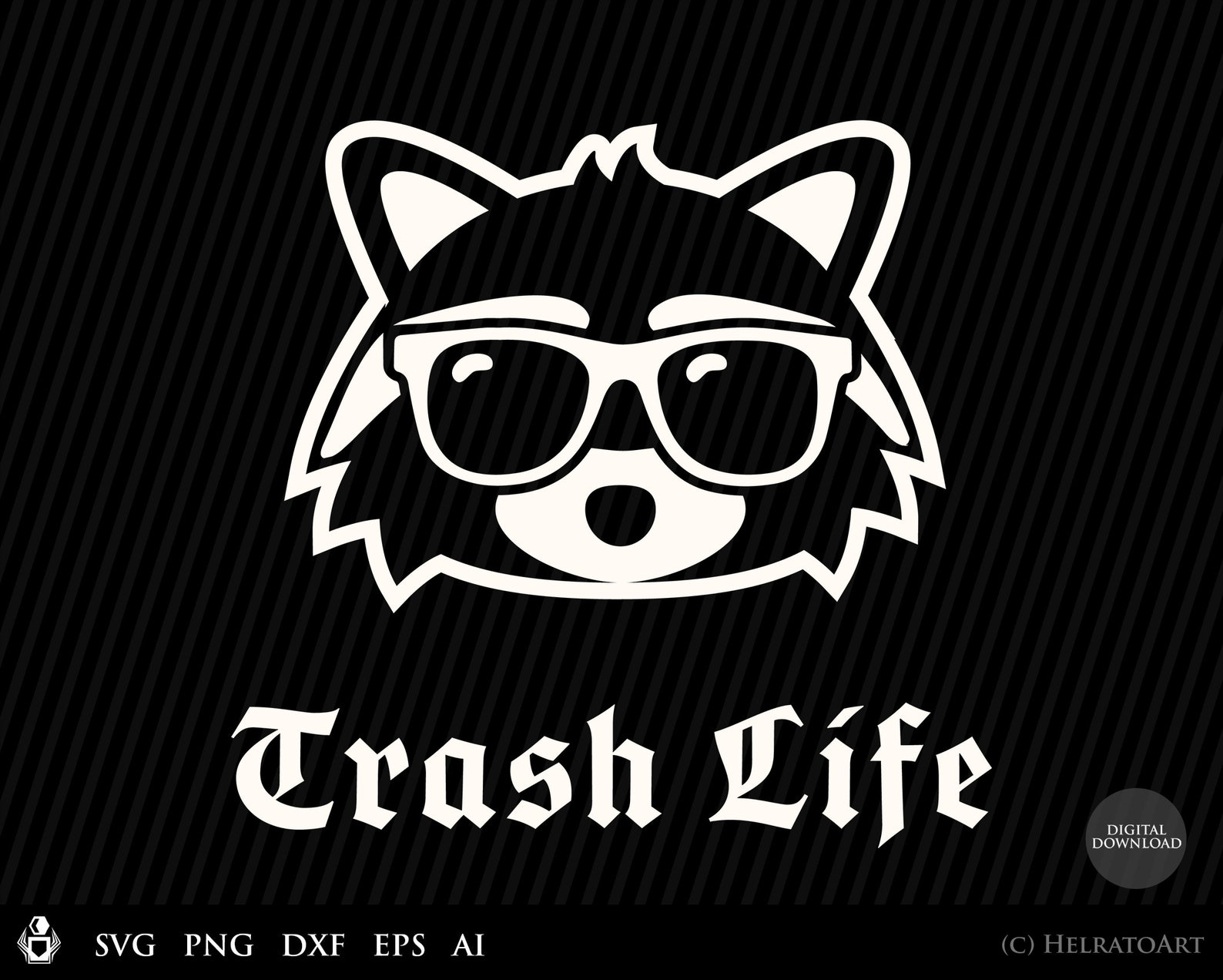 Raccoon SVG, Trash Life Svg, Trash Panda Svg, Woodland Svg, Wild Animal ...