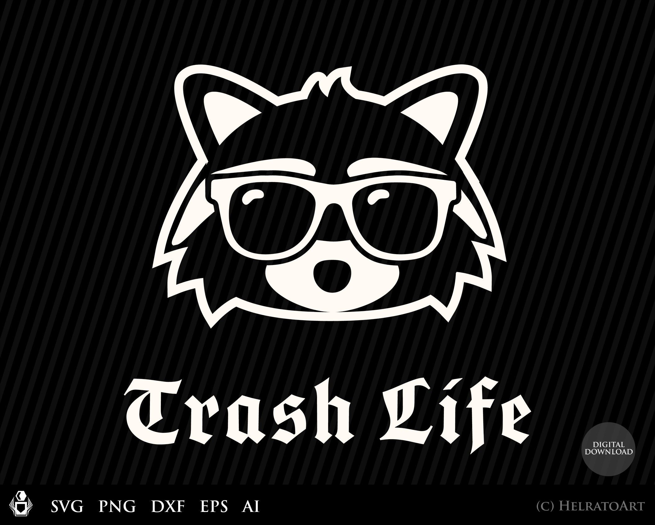 Raccoon SVG Trash Life Svg Trash Panda Svg Woodland Svg - Etsy Singapore