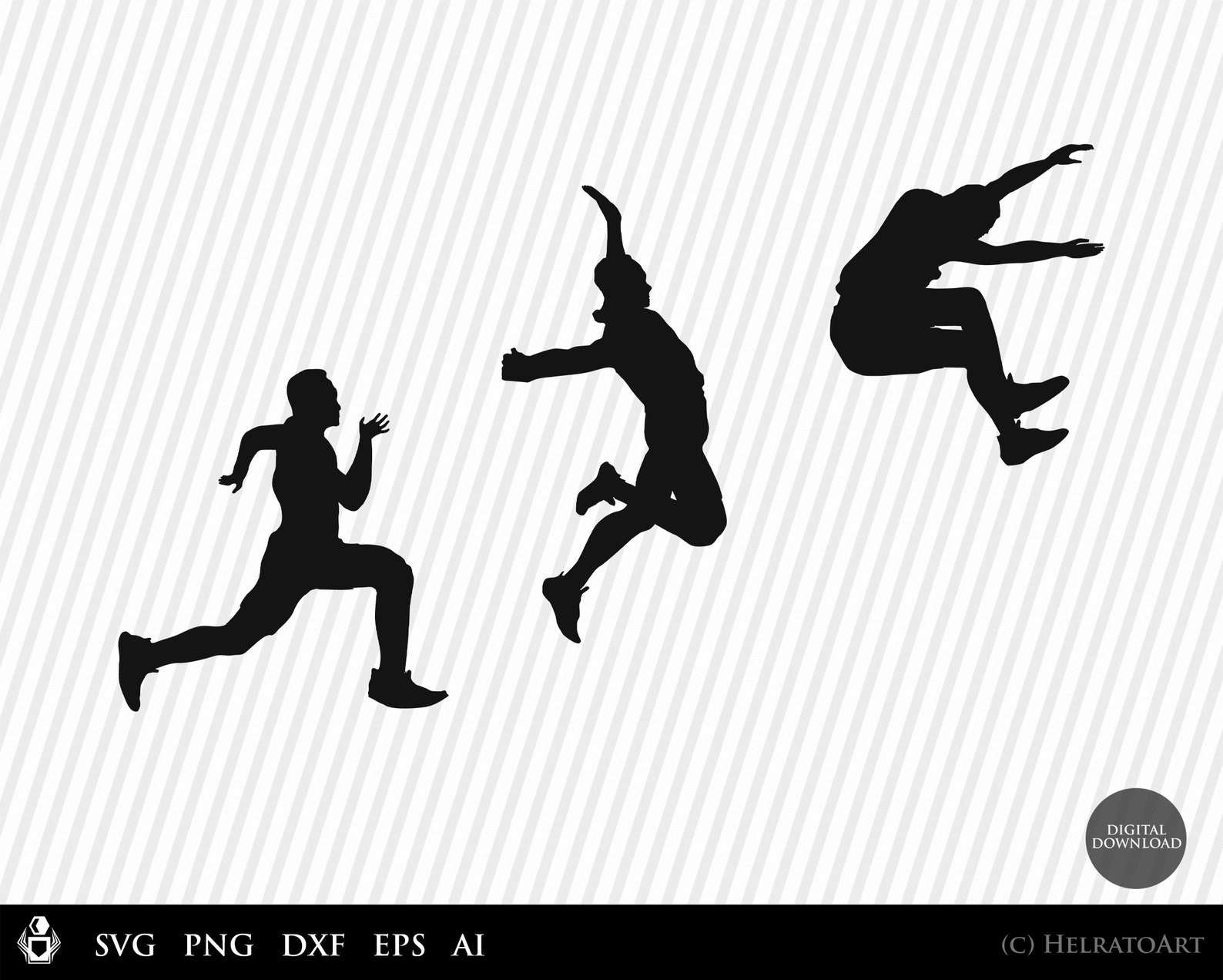 Long Jump SVG Clipart Long Jump Svg Track and Field Png - Etsy UK