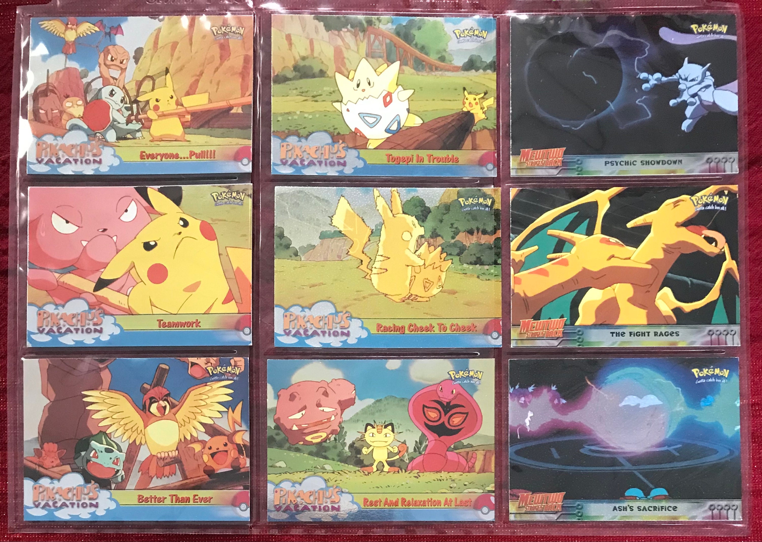 FOIL Pokemon the First Movie Topps ((mewtwo Strikes Back, Pikachu ...