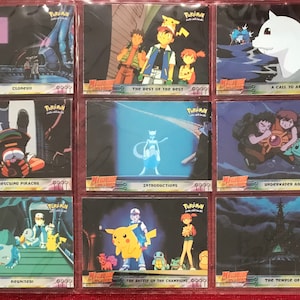 FOIL Pokemon the First Movie Topps ((mewtwo Strikes Back, Pikachu ...