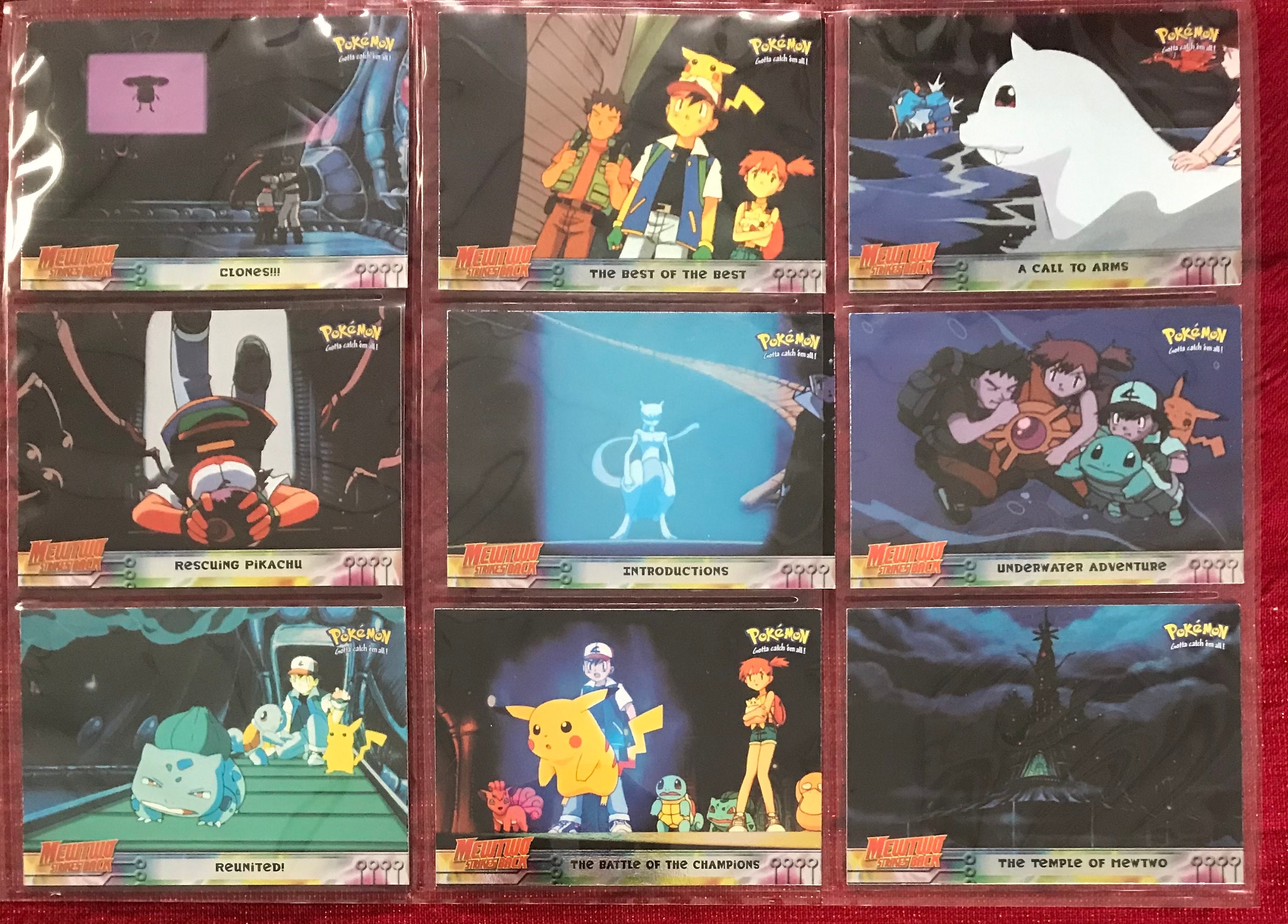 FOIL Pokemon the First Movie Topps ((mewtwo Strikes Back, Pikachu ...