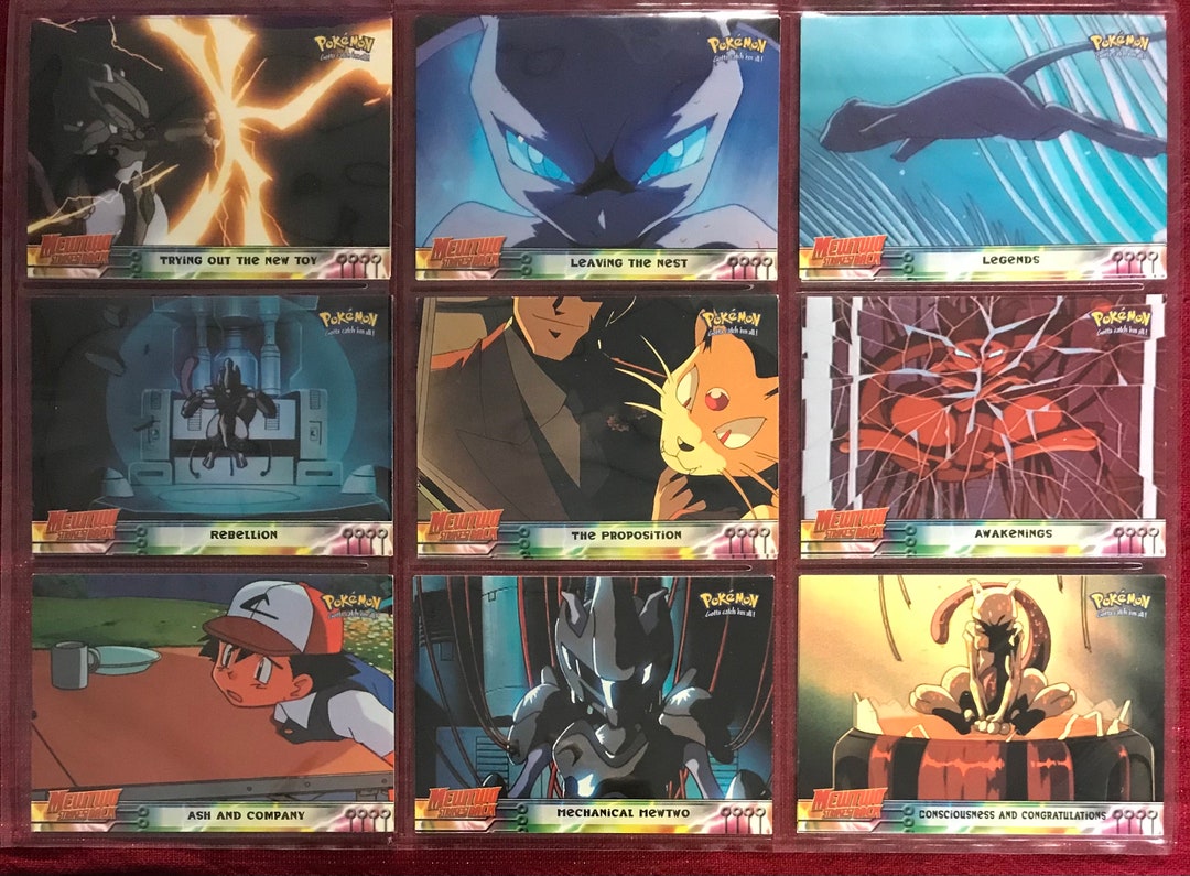 Pokemon the First Movie Topps Non-foil ((1-59 Mewtwo Strikes Back ...
