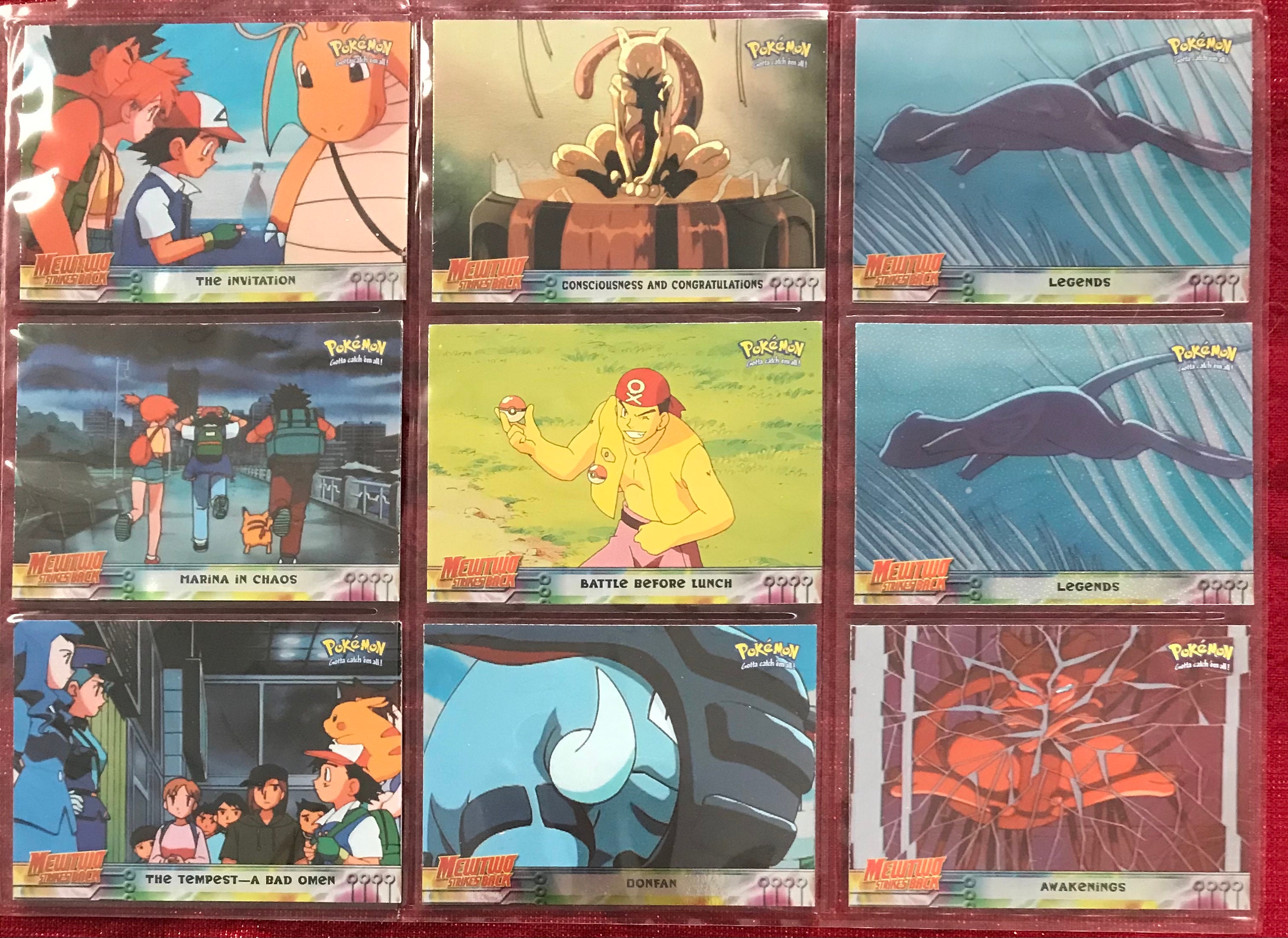 FOIL Pokemon the First Movie Topps ((mewtwo Strikes Back, Pikachu ...