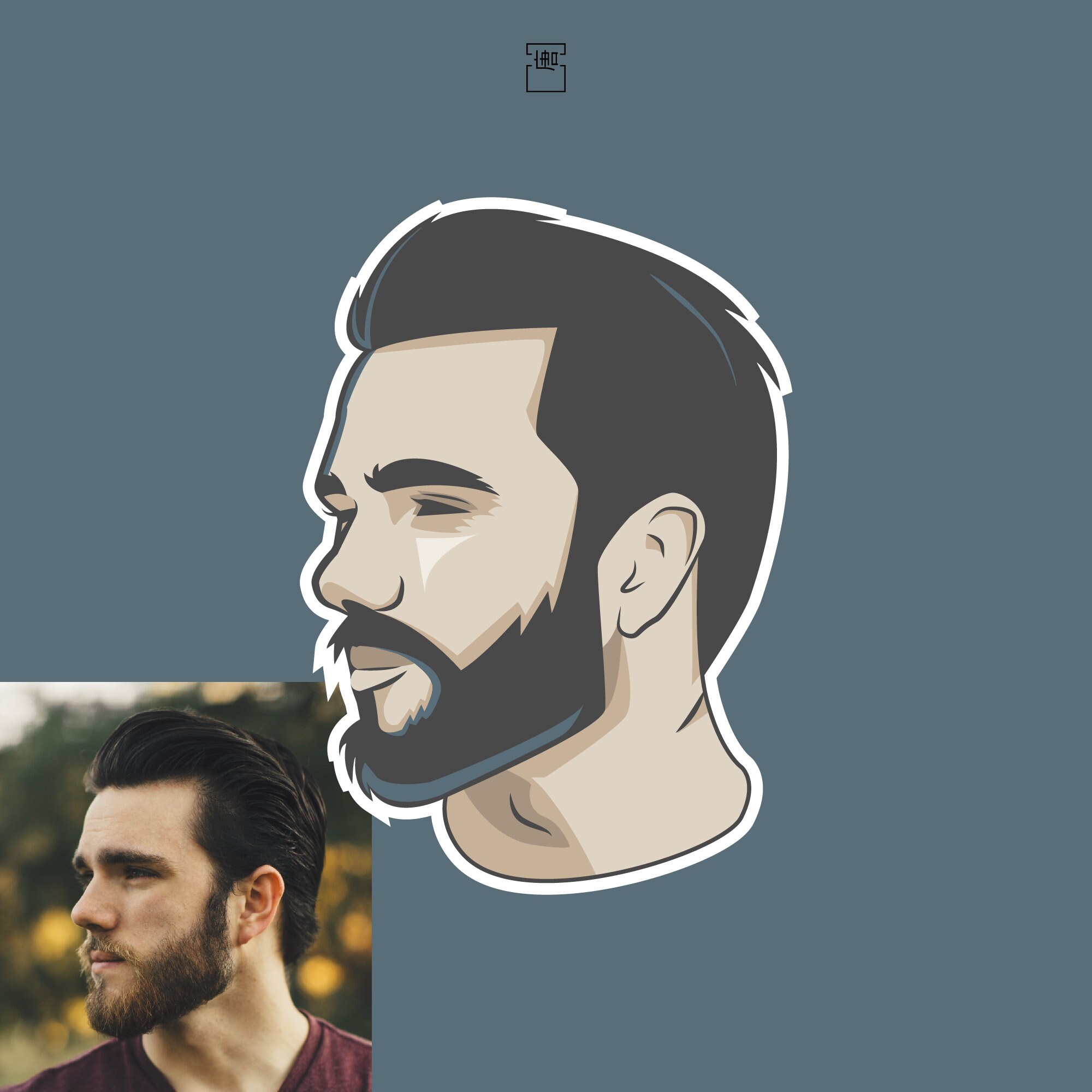 Monochrome Avatar, Custom Avatar From Photo (custom Digital Portrait ...