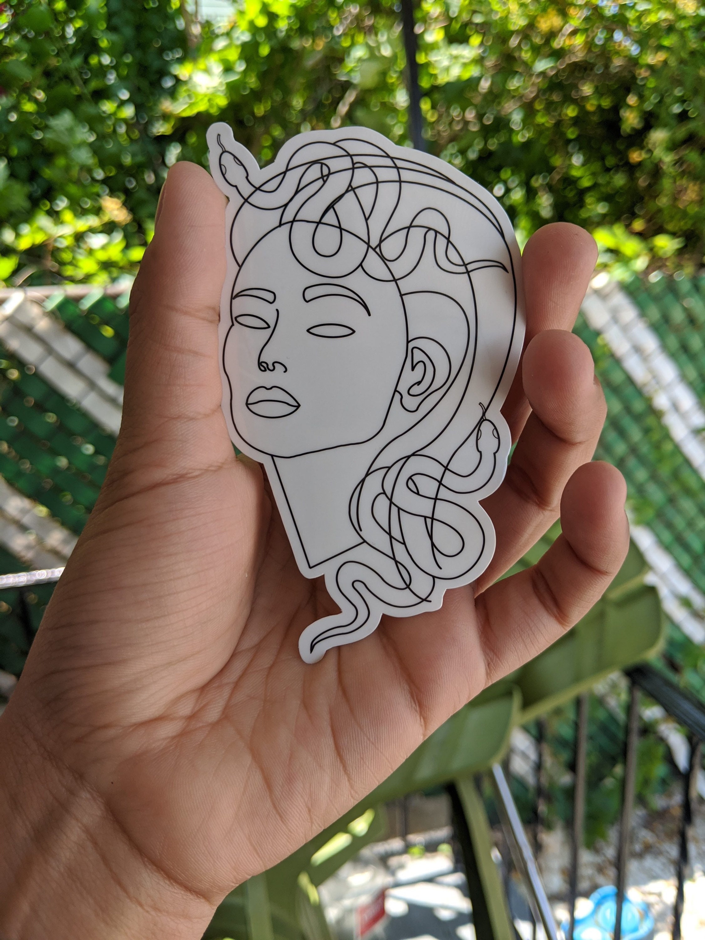 Abstract Women Sticker Line Art Sticker Vinyl Sticker - Etsy UK