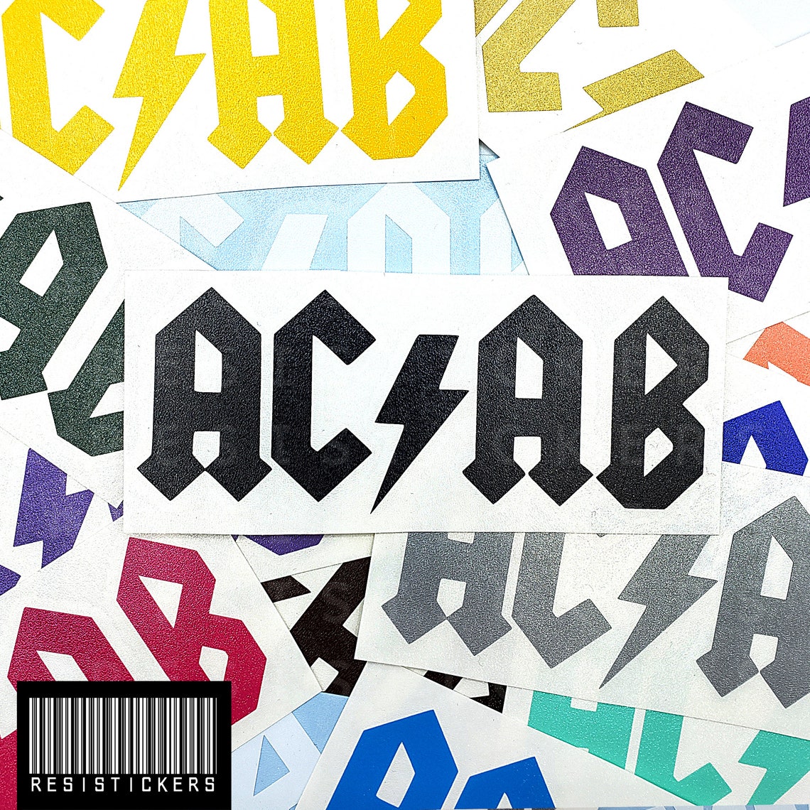 ACAB Logo Vinyl Decal Sticker Custom Color ACAB | Etsy