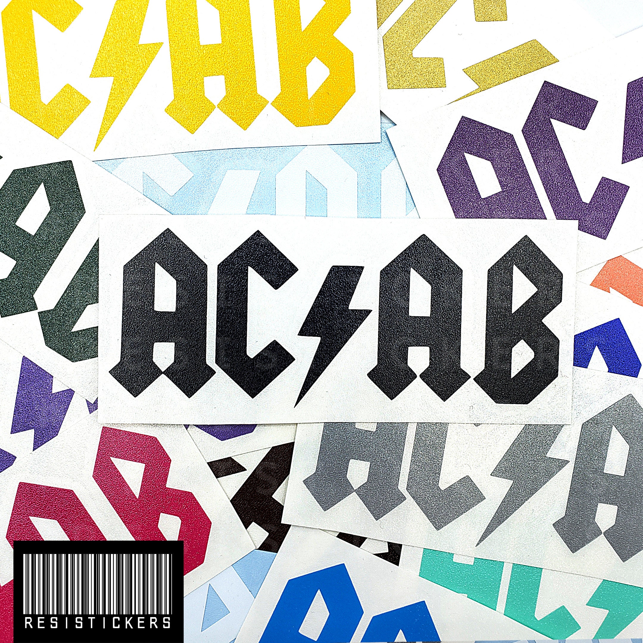 ACAB Logo Vinyl Decal Sticker Custom Color ACAB | Etsy