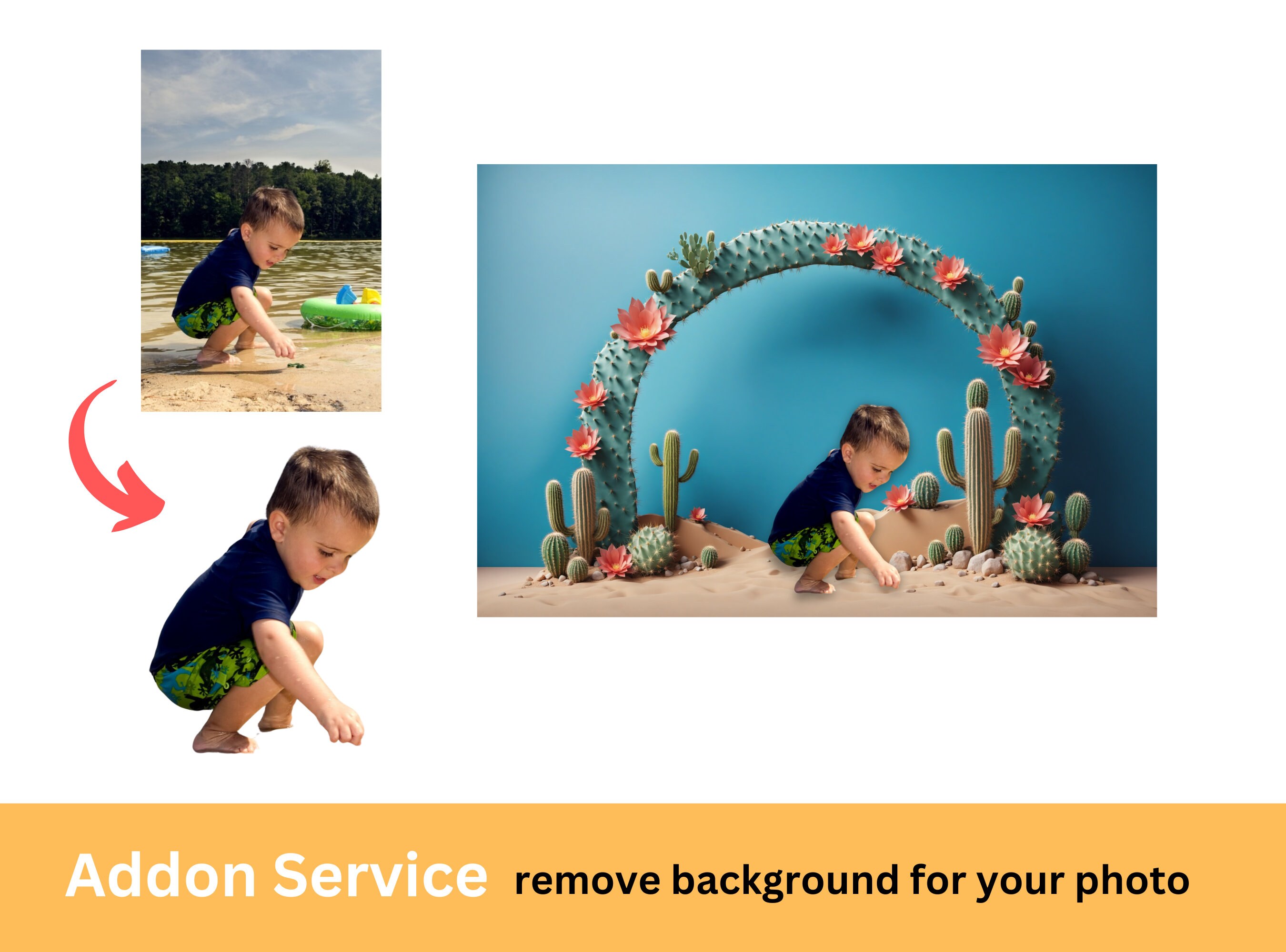 Remove Background Addon Service for Backdrops - Etsy
