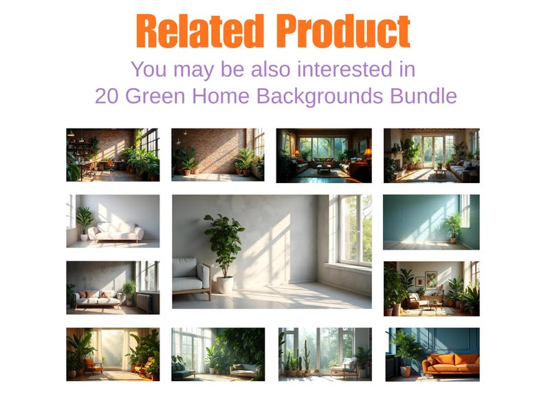 Green Home Virtual Background for Nature, Green and Eco Lovers - Etsy