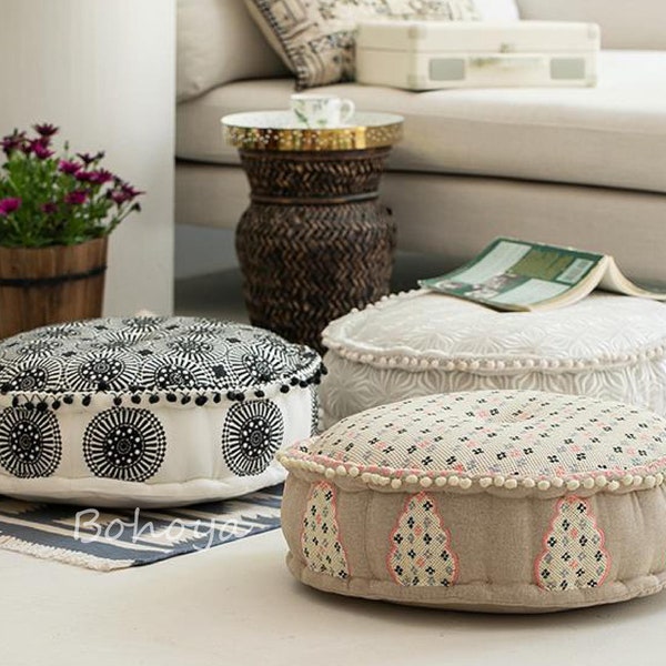 Boho Ottoman Pouf - Etsy