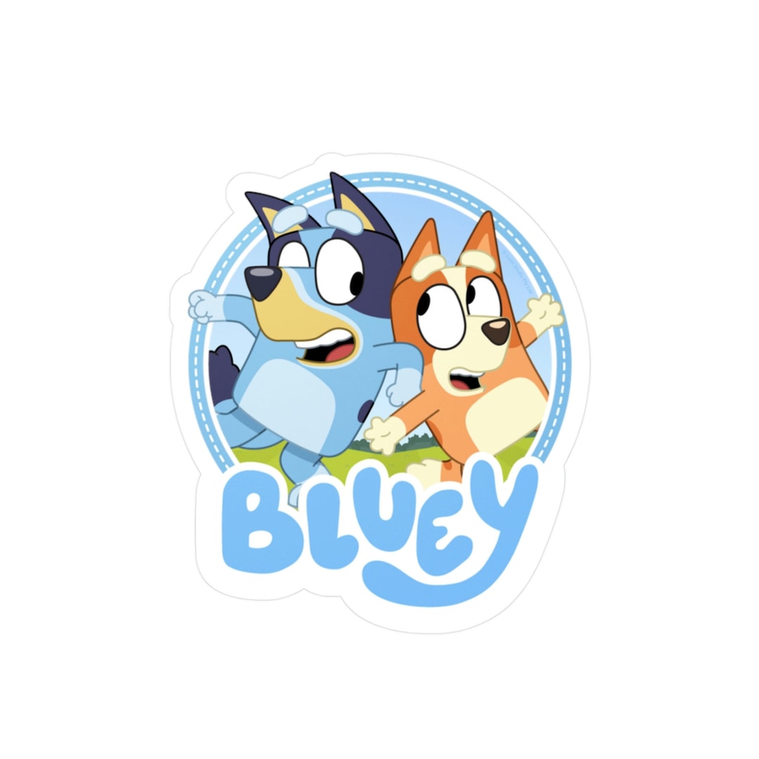Bluey Bluey Stickers Vinyl Stickers Kiss Cut - Etsy