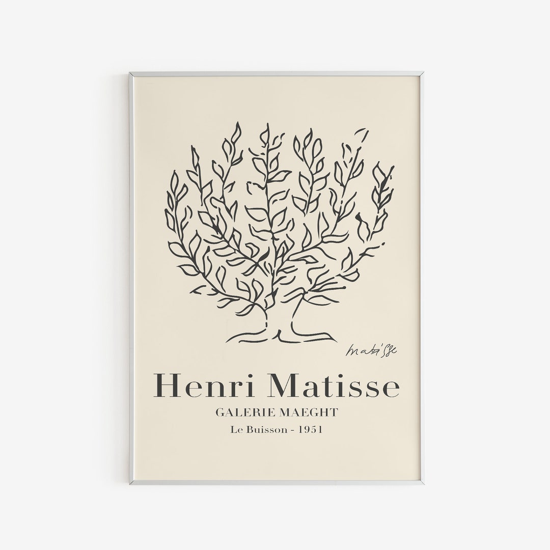 Matisse Tree Exhibition Poster, Matisse Poster, Printable Wall Art ...