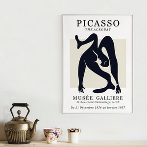 Picasso the Acrobat Exhibition Art Print, Picasso Wall Art, the Acrobat ...