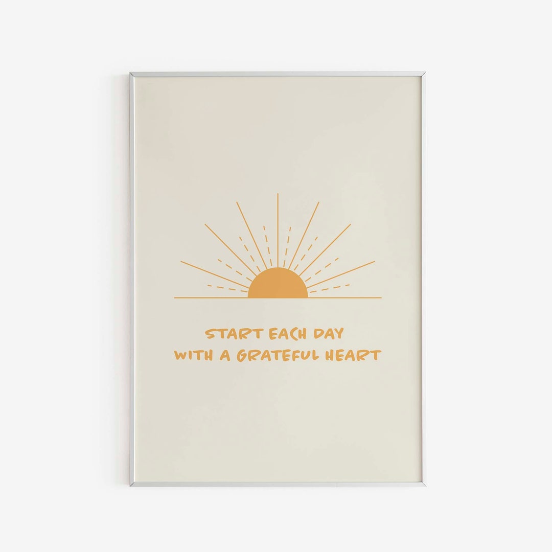 Motivational Sunrise Quote Digital Print, Inspirational Quotes ...