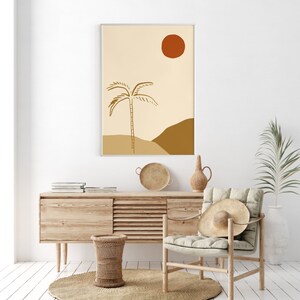 Desert Landscape Art Print, Printable Neutral Wall Art, Boho Wall Art ...