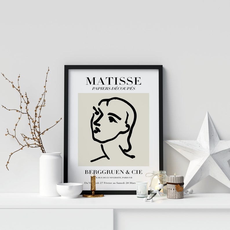 Matisse Woman Portrait Henri Matisse Wall Art Abstract Woman - Etsy